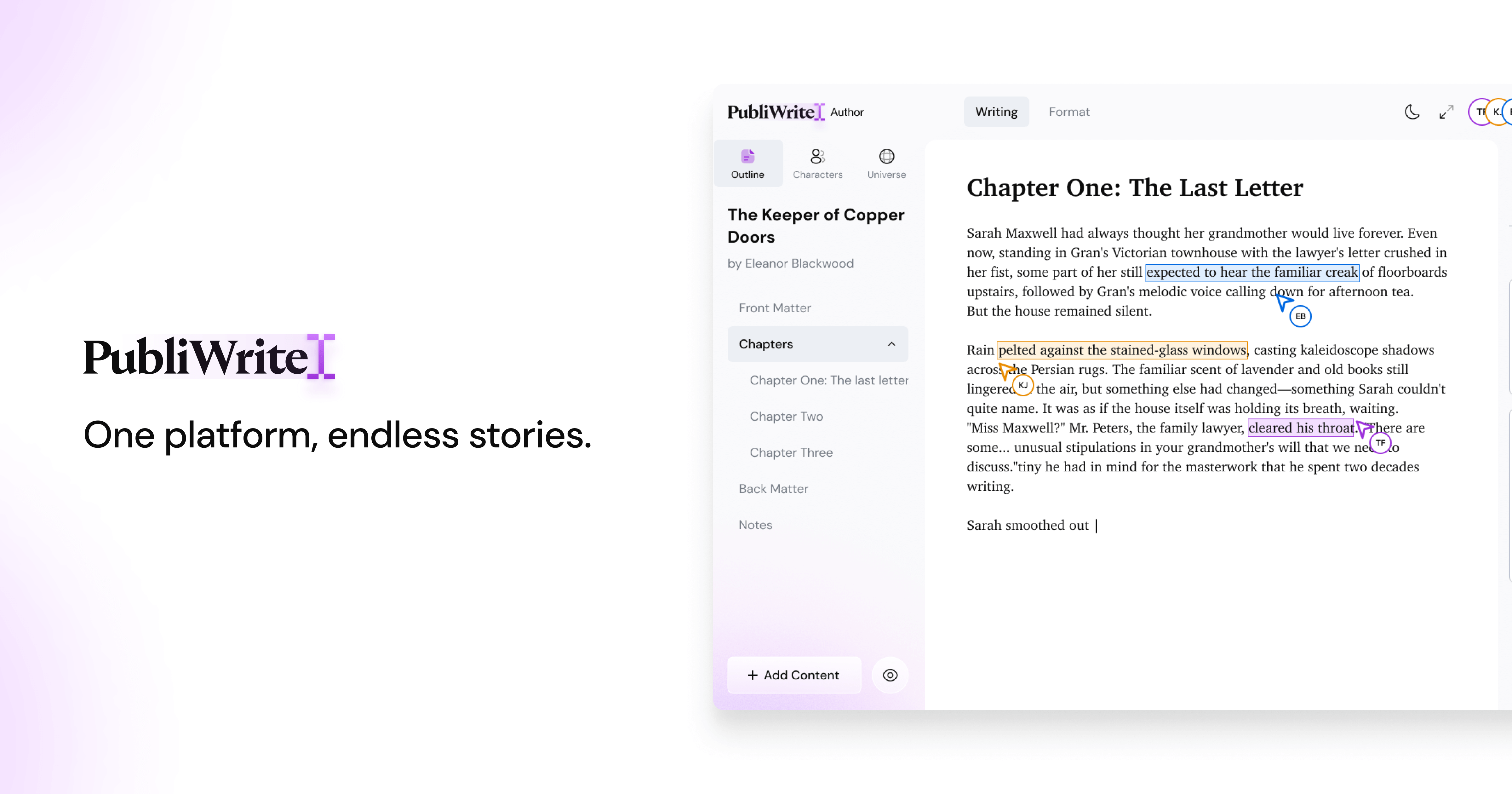 Write, Publish & Sell Books in One Place | PubliWrite